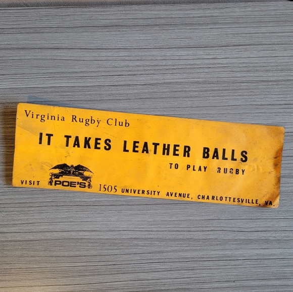 University of Virginia | Design | Rare Vintage Uva Rugby Bumper Sticker ...